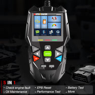 MOTOPOWER MP69041 5 in 1 Car OBD2 Scanner Check Engine Fault Code Read ...