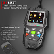 MOTOPOWER MP69041 5 in 1 Car OBD2 Scanner Check Engine Fault Code Read ...